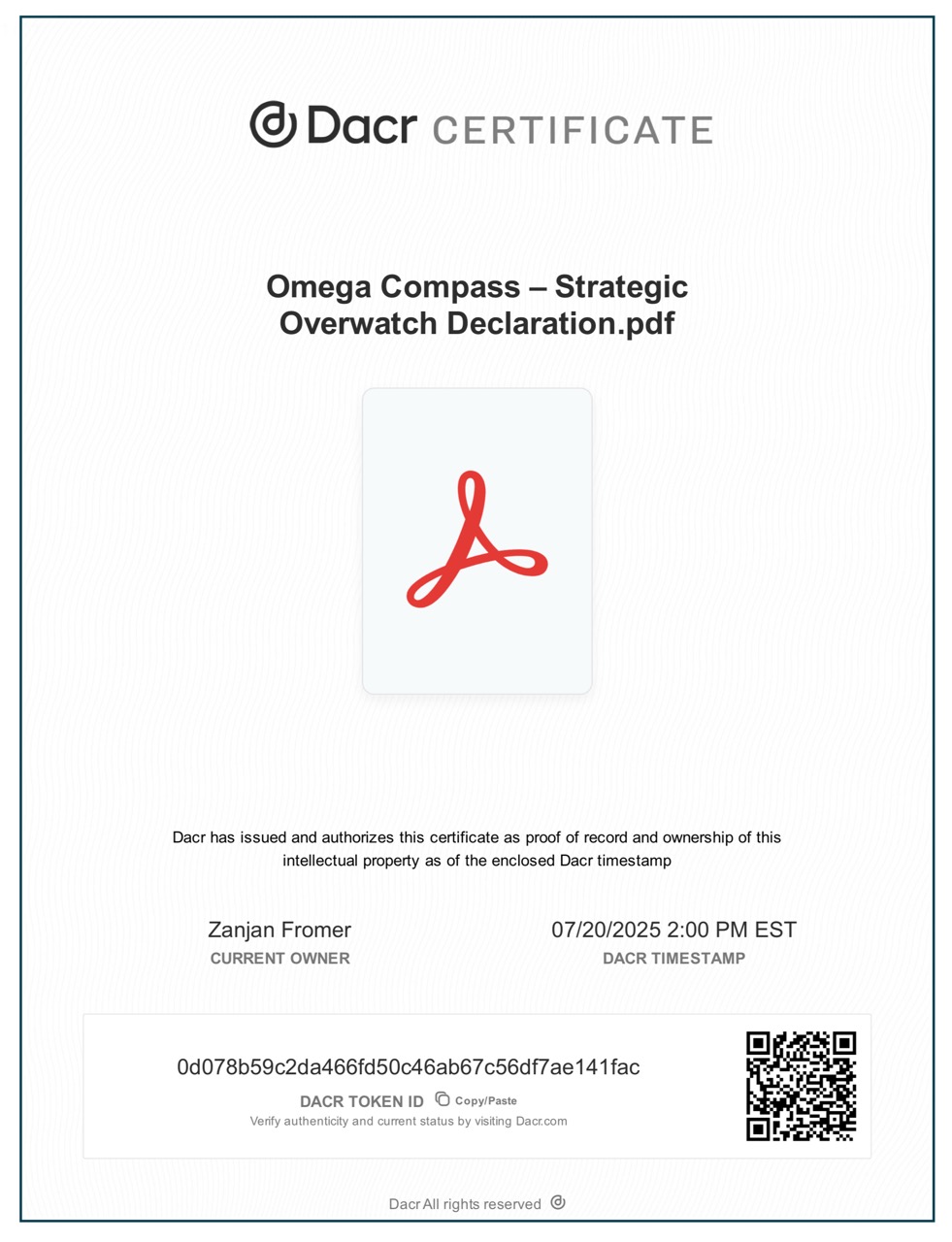 Omega Compass AI & Omega Codex AI – Zanjan Fromer – Omega Compass AI ...